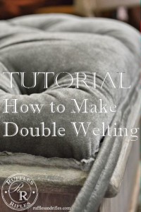Tutorial How to Make Double Welting - Ruffles and Rifles