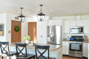 Farmhouse Kitchen Light Reveal